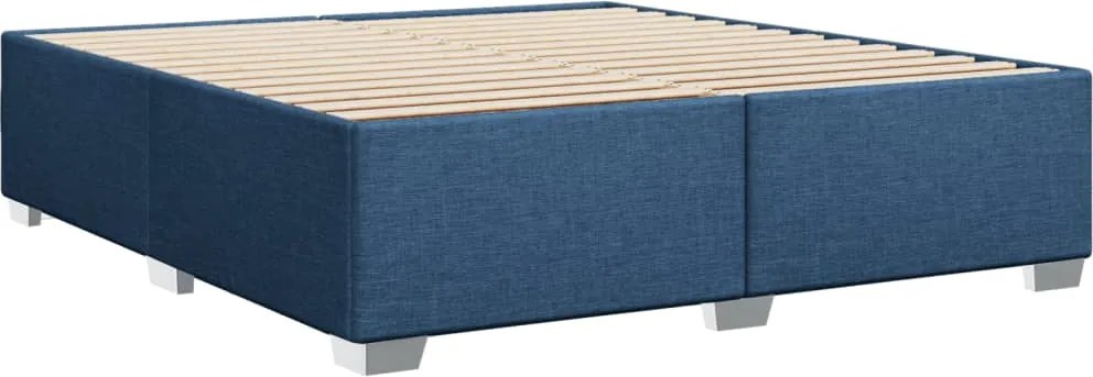 Rám postele bez matrace modrý 180 x 200 cm textil 3284498