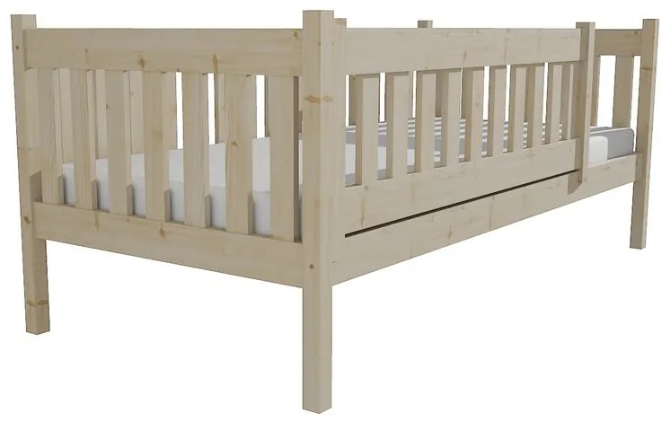 Vomaks Dětská postel M 012 NEW* 80 x 190 cm surové dřevo