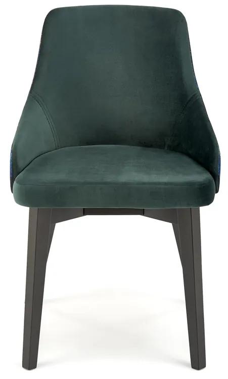 Jídelní židle Edo (černá + zelená). 1049301