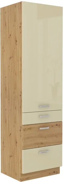 Kuchyňská skříň Artisan 60 DKS-210 3S 1F Barva dvířek krém lesk