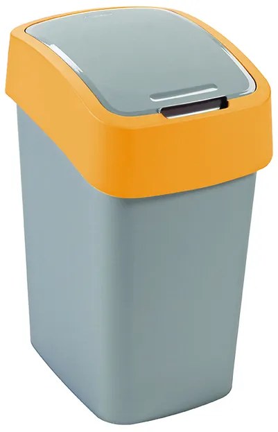 Curver FLIPBIN 10l odpadkový koš šedá/žlutá 02170-535