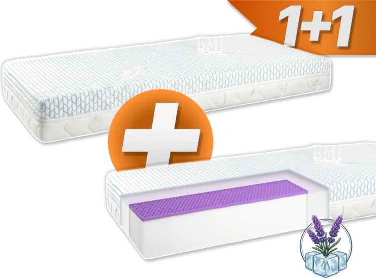 Matrace Elastofresh Comfort EMI 90 × 200 cm 1+1 ZDARMA