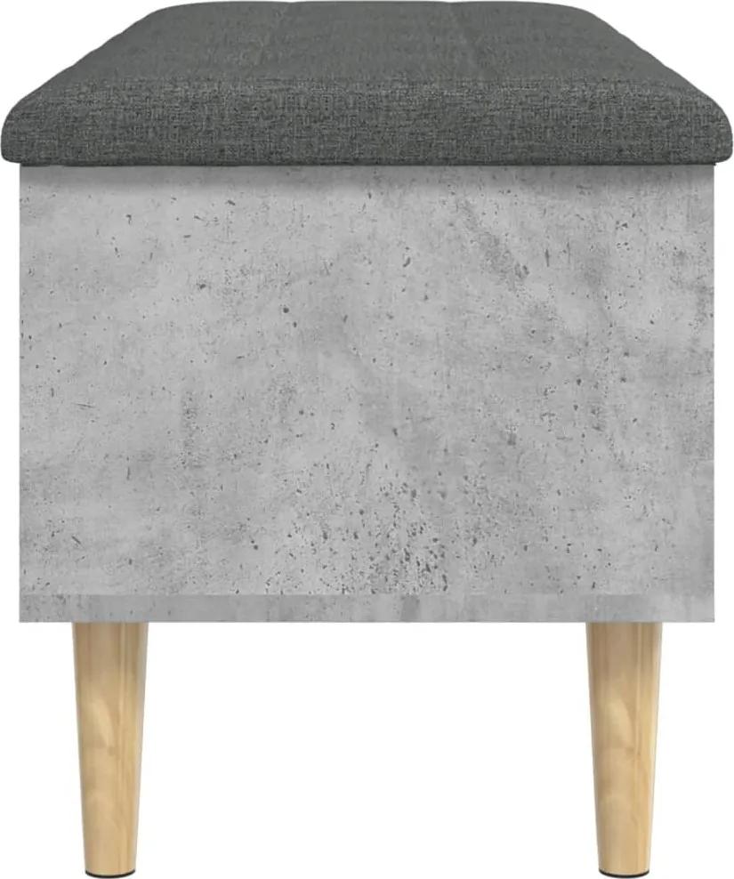 vidaXL Úložná lavice 102 x 42 x 46 cm kompozitní dřevo [835085] Barva: hnědý dub