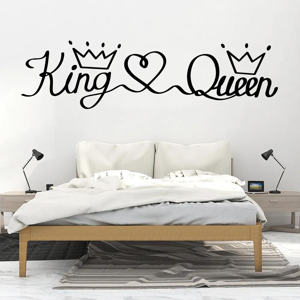 PIPPER | Samolepka na zeď "King & Queen" 43x150 cm