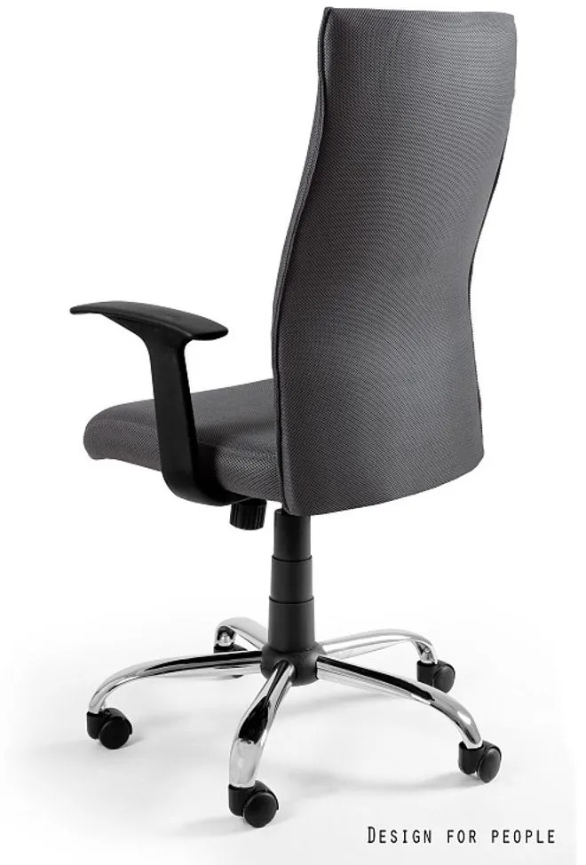 UNIQUE Kancelářská židle Black on Black - modrá