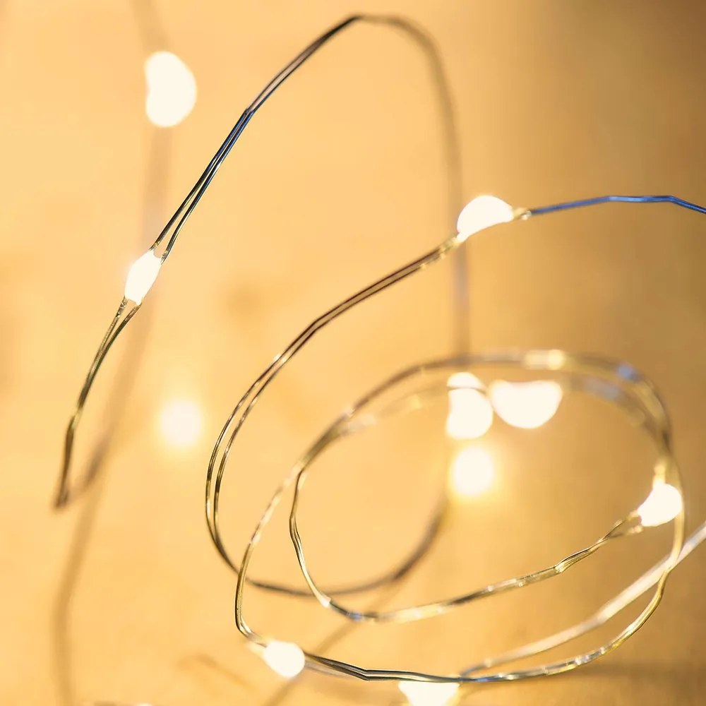 TWINE LIGHTS Světelný řetěz s USB 50 světel