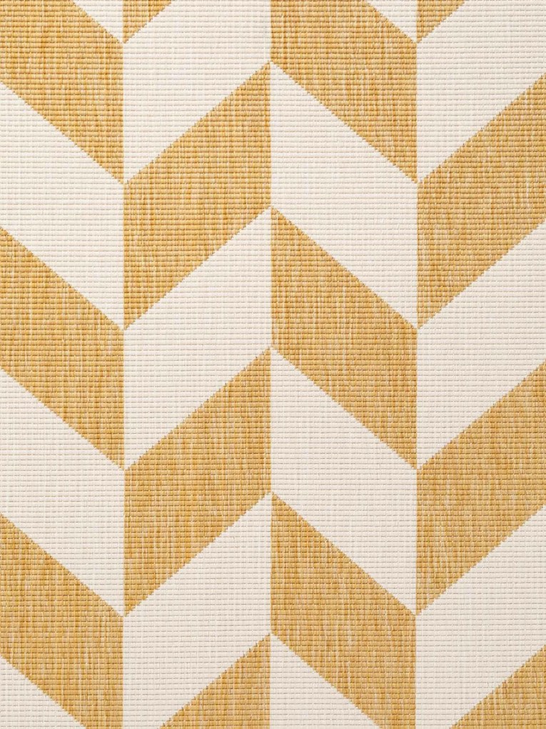 Ted Baker, Kusový koberec Ted Baker Haringey 106380 Yellow White, 120x170, žlutá, chodba / předsíň