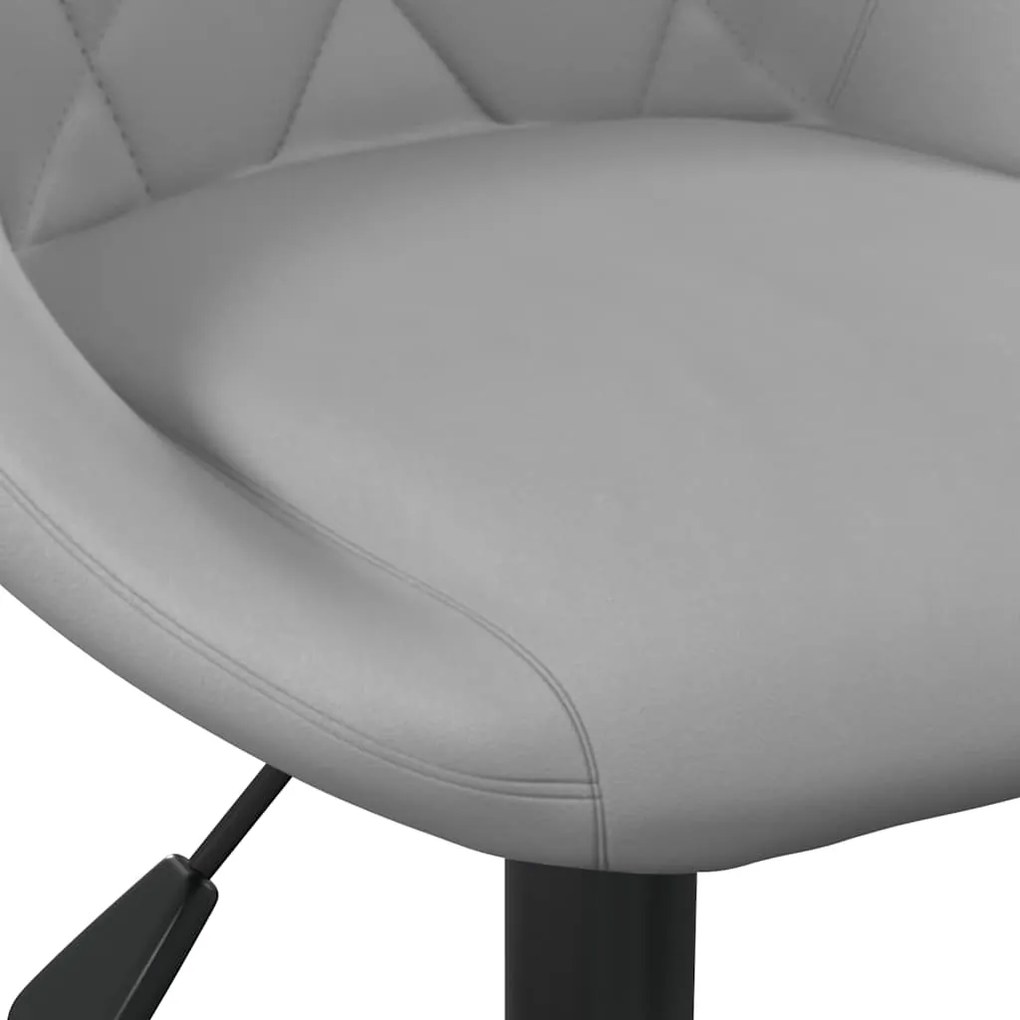 Jídelní židle světle šedá samet 335360