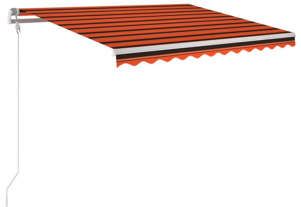 Automatická zatahovací markýza 300 x 250 cm oranžovo-hnědá,  3068870