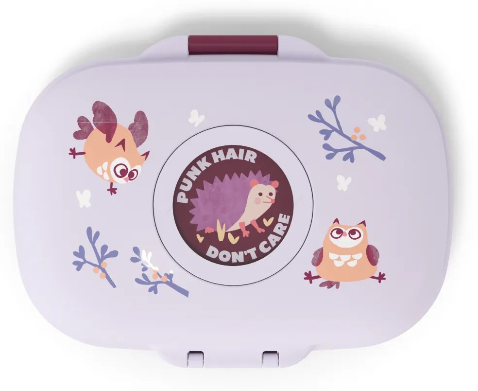 Monbento Svačinový box Gram Purple Owly 600 ml