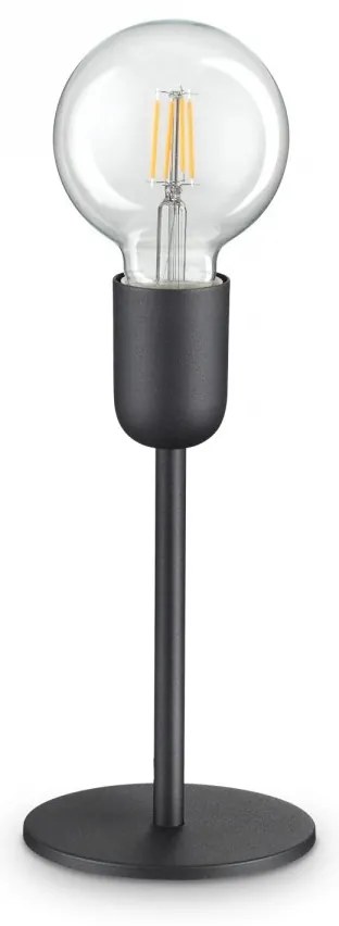 Ideal lux 232485 stolní svítidlo microphone 1x60w | e27 - černé