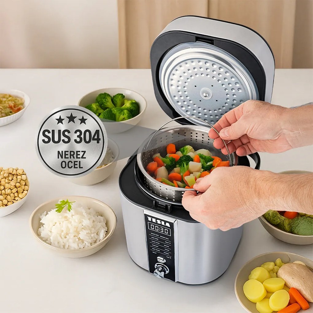 TESLA MultiCook RC400 Low Carb - multifunkční rýžovar