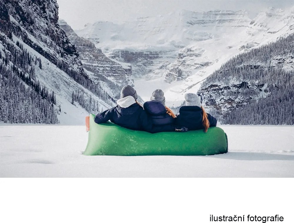 Nafukovací sedací vak/lazy bag, modrá, LEBAG
