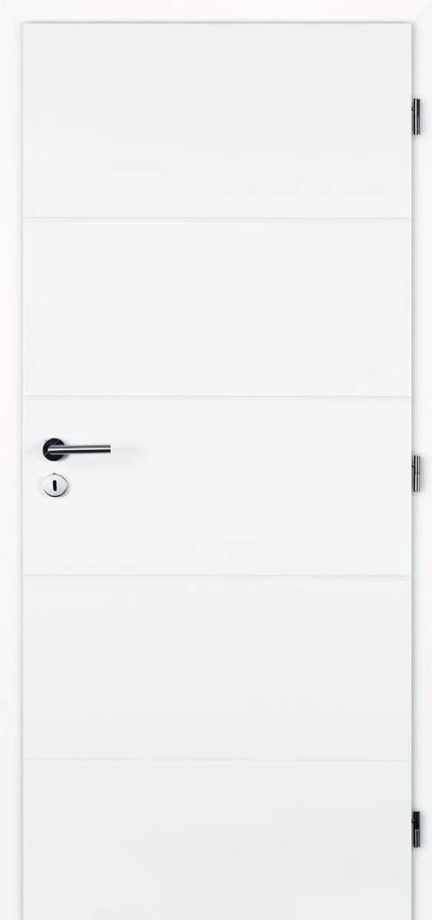 Doornite Quatro Interiérové dveře 60 P, 646 × 1983 mm, lakované, pravé, bílé, plné