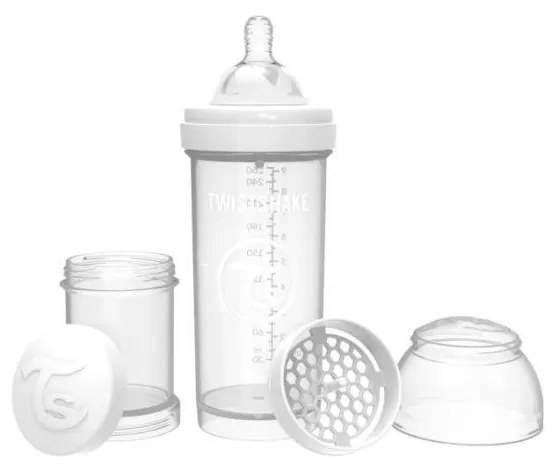 Twistshake Kojenecká láhev Anti-Colic 260 ml Bílá