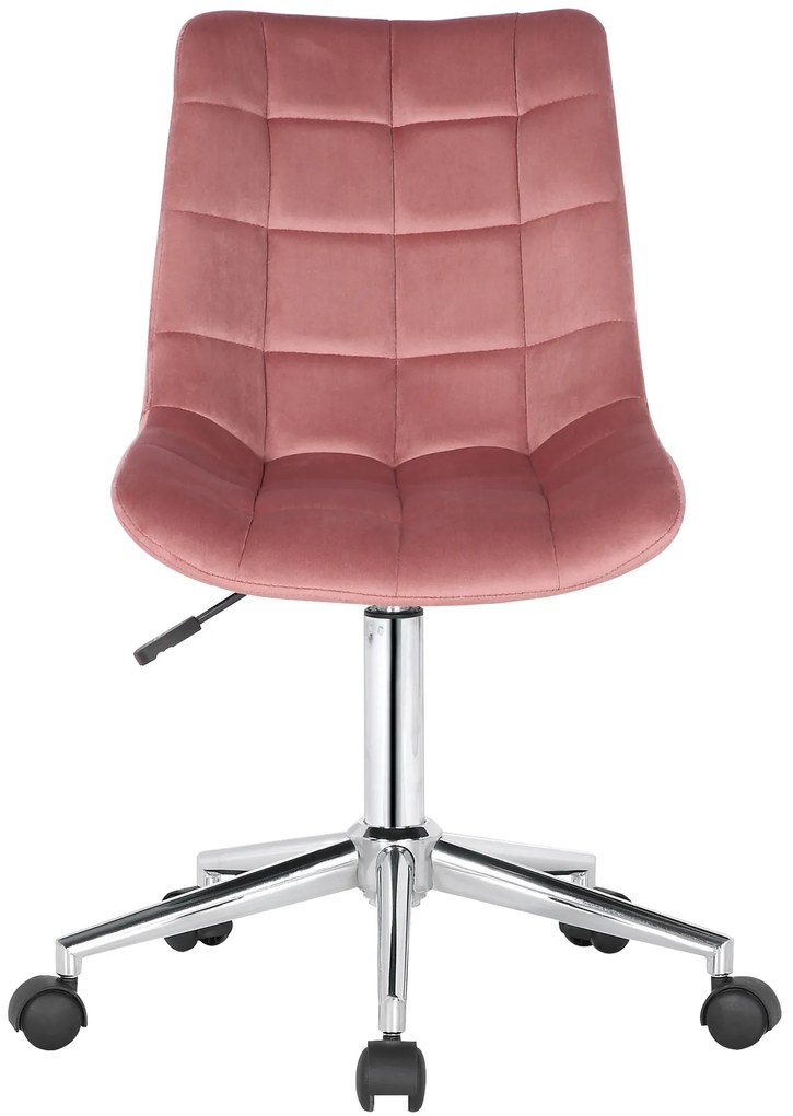 Kancelářská židle Medford - samet | růžová