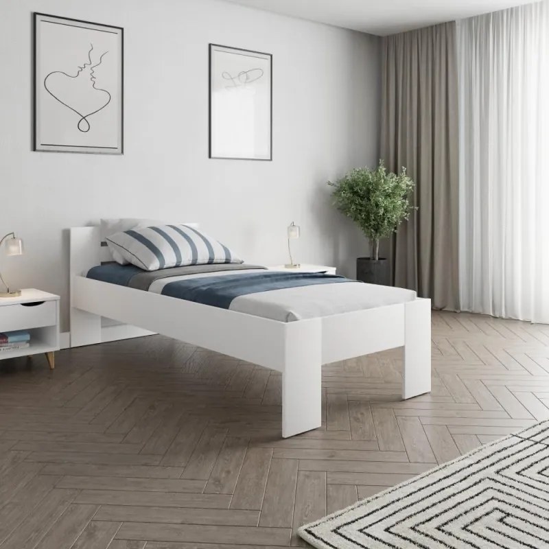 Postel BASIS, 90x200, bílá Kondela 0000402510