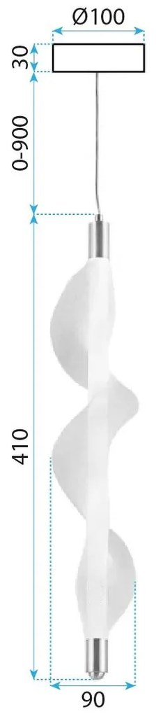 Toolight LED osvětlení se spirálovitým tvarem G008-1CP bílá/zlatá
