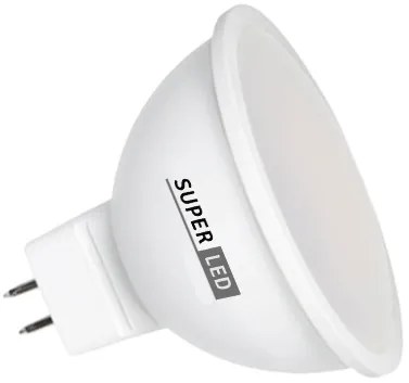 Superled LED žárovka MR16 6W 580lm 12V studená (50W)