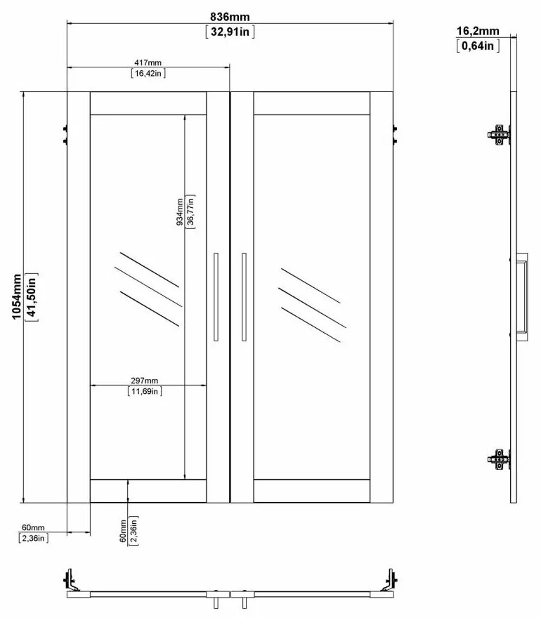 Tvilum Knihovna Office 80400/132 bílá/dub sonoma