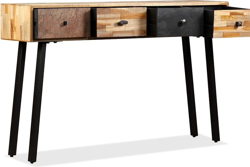 Konzolový stolek, masivní recyklovaný teak 120x30x76 cm 245403