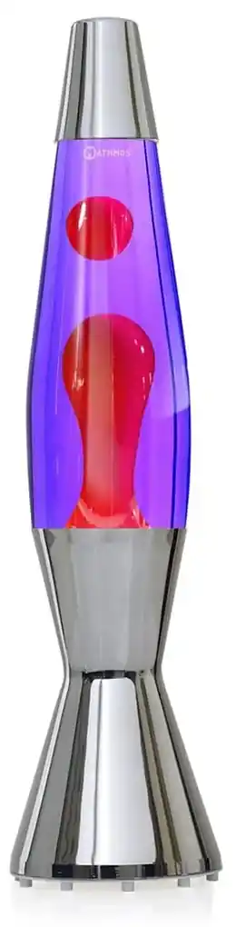 Mathmos S169W + TEL1204 Astrobaby, originální lávová lampa, 1x28W, fialová  s červenou lávou, 43cm | BIANO