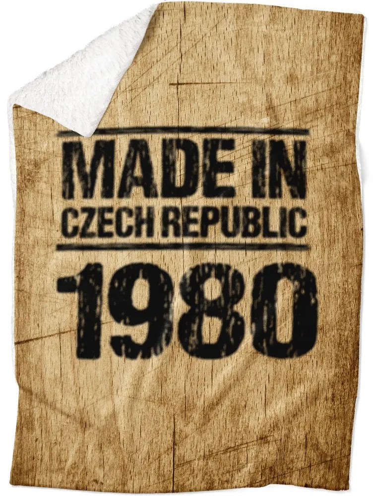 Deka Made In (rok: 1980, Podšití beránkem: ANO)