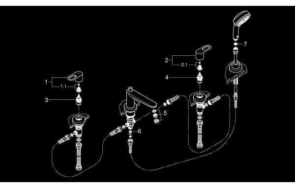 GROHE 2511900A - Vanová baterie BAULOOP DN 20 lesklý chrom