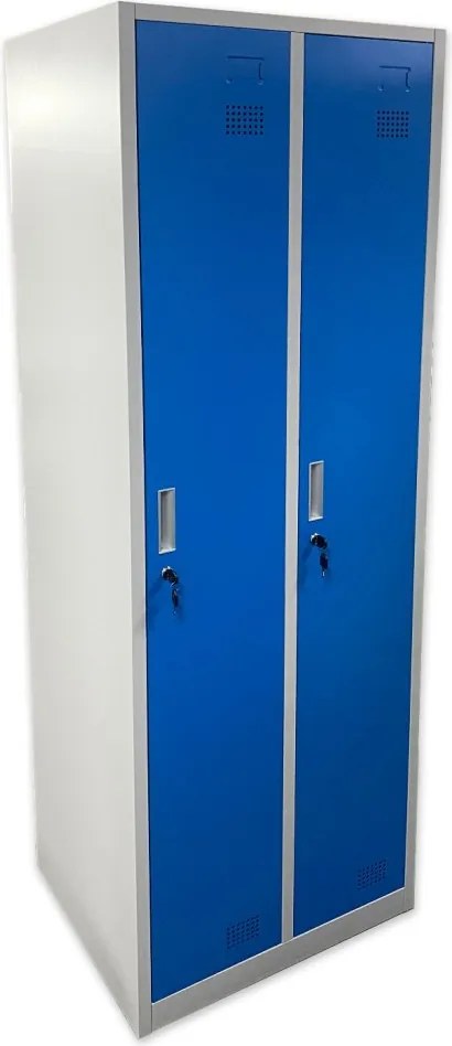 Enprag Šatní skříň kovová dvouoddílová HDG-02-7047_5015