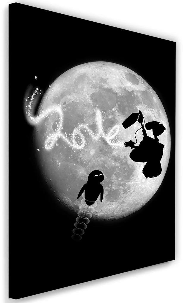 Gario Obraz na plátně Walli-e pracuje na filmu o Měsíci - Dr.Monekers Rozměry: 40 x 60 cm