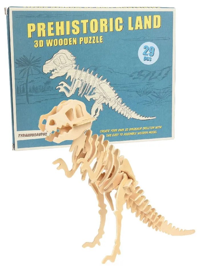 Dřevěné 3D puzzle dinosaurus Rex London Tyrannosaurus