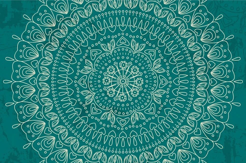 Tapeta kreslená Mandala - 150x100 cm