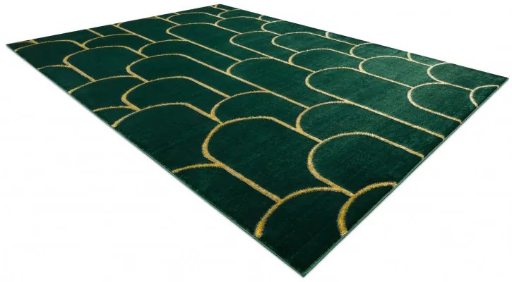 Dywany Łuszczów, Kusový koberec Emerald 1021 green and gold, 160x220, zelená, kancelář