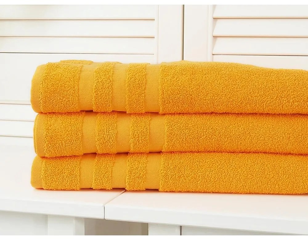 B.E.S. - Petrovice, s.r.o. Bavlněný froté ručník Standard - Orange 50 x 100