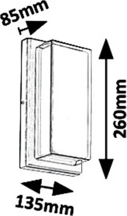 Rabalux 8830 - LED Venkovní nástěnné svítidlo ANDORRA LED/12W/230V IP54