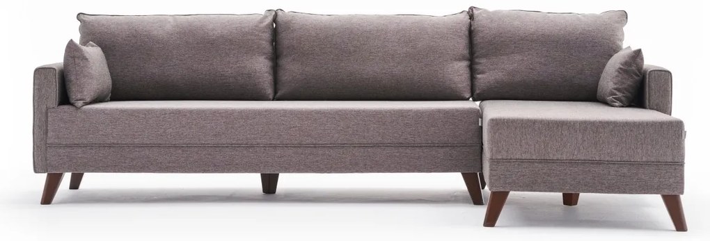 Hanah Home Designová pohovka BELLA hnědá pravá 275 cm 825BLC2584