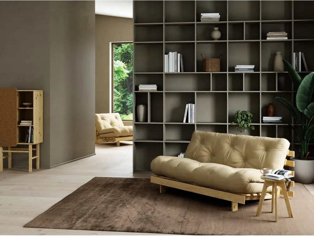 Zelená rozkládací pohovka 160 cm Roots - Karup Design