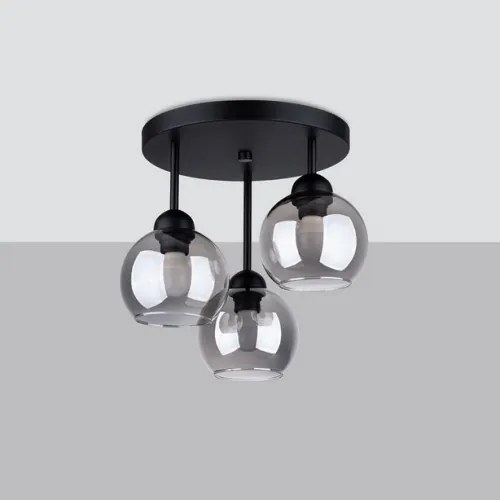 Lustr SOLLUX ALINO 3 černý E27 3x60W bez žárovky SL.1140