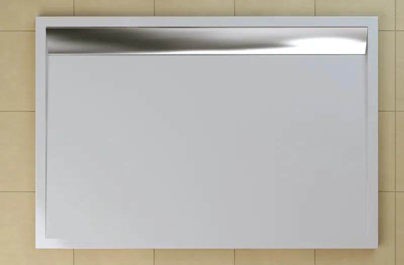 SanSwiss Ila Sprchová vanička obdélníková 90×150 cm bílá Barva krytu  sifonu: Bílá WIA 90 150 04 04