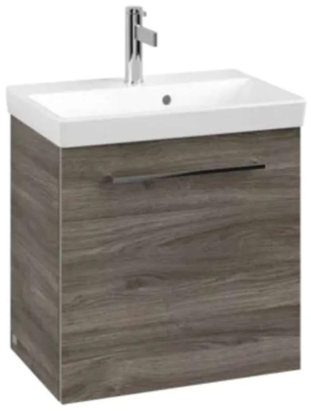 Villeroy & Boch Avento - Umyvadlová skříňka, 53x51x35 cm, 1 dvířka, Stone Oak A88800RK