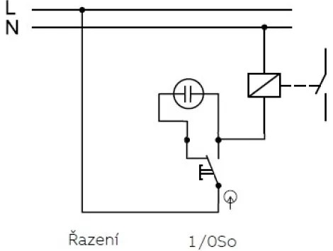 ABB Classic tlačítko č.1/0So hnědá 3553-93289 H3 s orientační doutnavkou