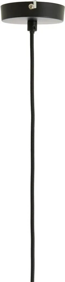 Taupe závěsné svítidlo s textilním stínidlem ø 10 cm Malaika – Light & Living