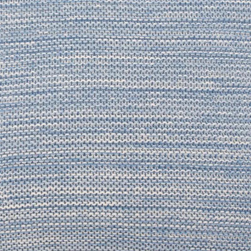 SCANquilt pletený povlak MELANGE melír světle modrá 45 x 45 cm