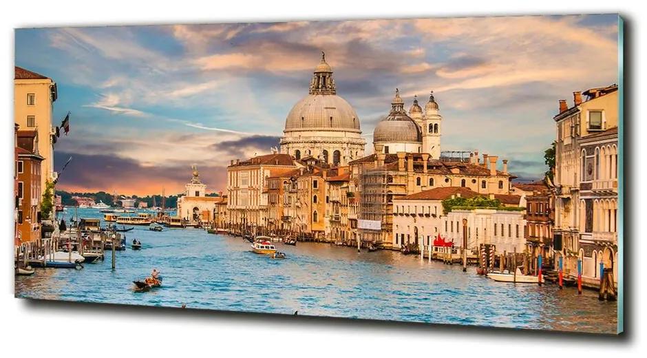 Wallmuralia Moderní skleněný obraz z fotografie Benátky Itálie 125x50 cm