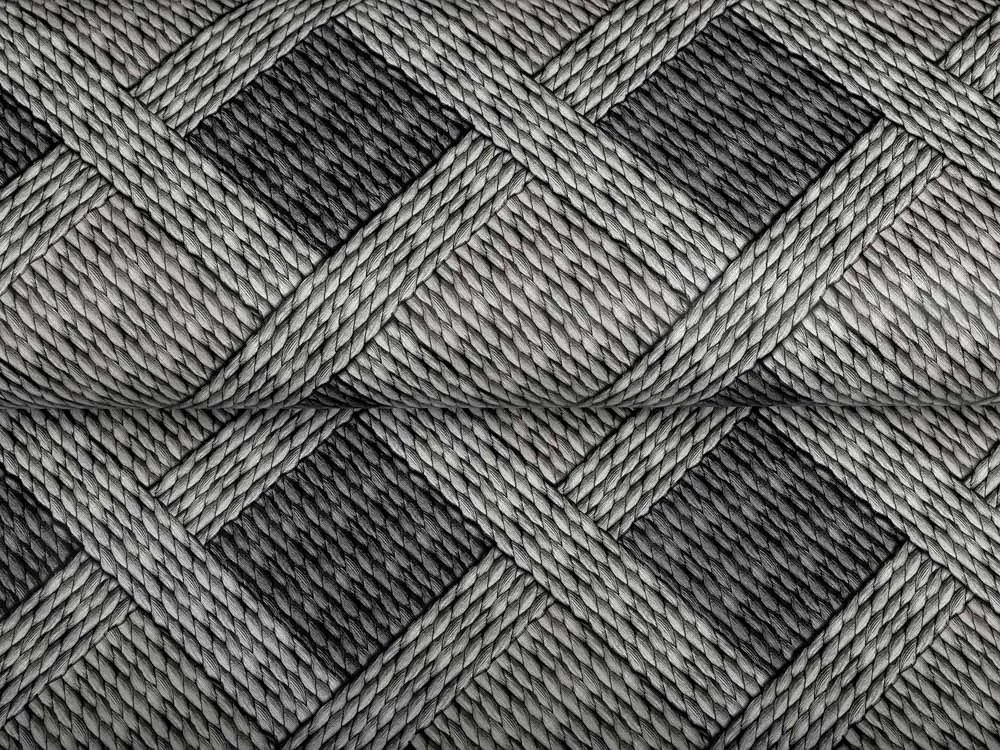 PVC ubrus Šedý pletený vzor PV-072 - metráž š. 140 cm