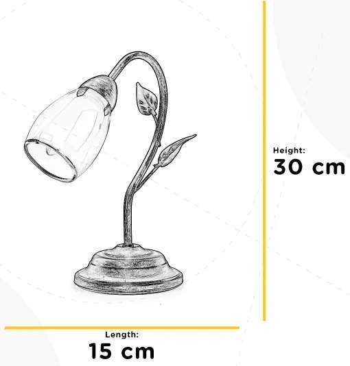 ONLI - Stolní lampa LILIANA 1xE14/6W/230V 30 cm