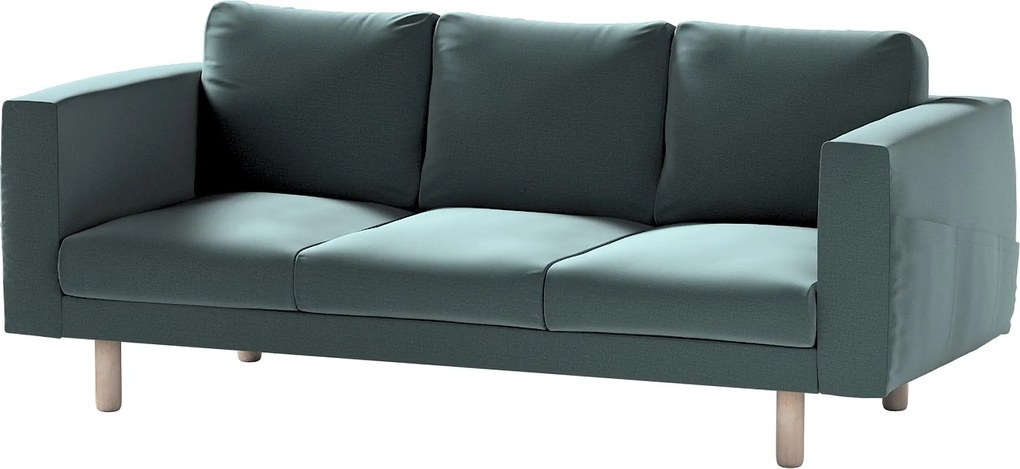 Potah na pohovku IKEA Norsborg 3-místná barva zelená látka sametová