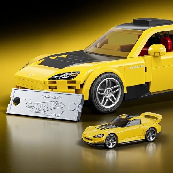 Mattel Brick Shop sestavitelný model Hot Wheels - 07 Honda S2000 (Speed Series) Vícebarevná