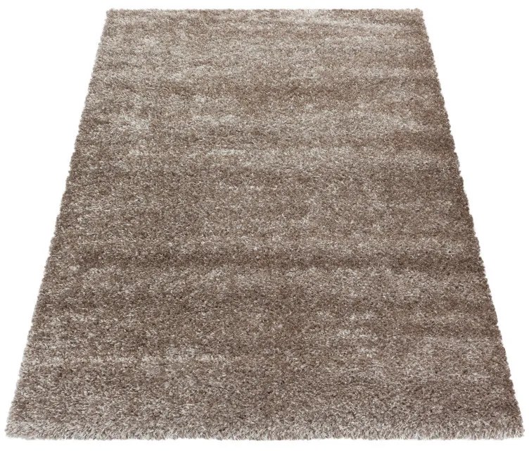 Ayyildiz koberce Kusový koberec Brilliant Shaggy 4200 Taupe - 140x200 cm