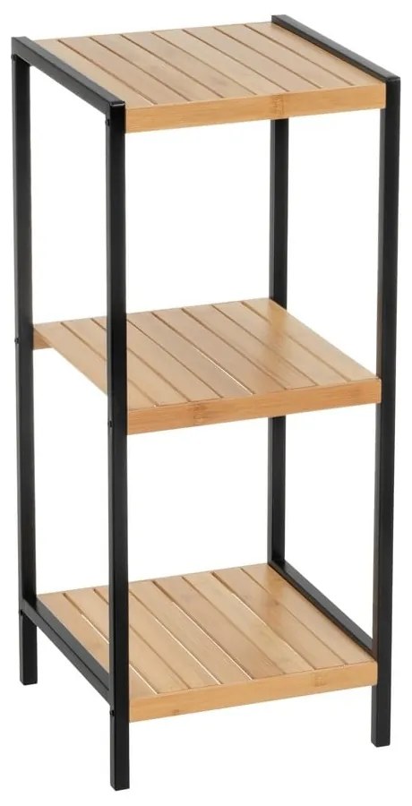Bambusový regál v černo-přírodní barvě 30x70 cm – Casa Selección